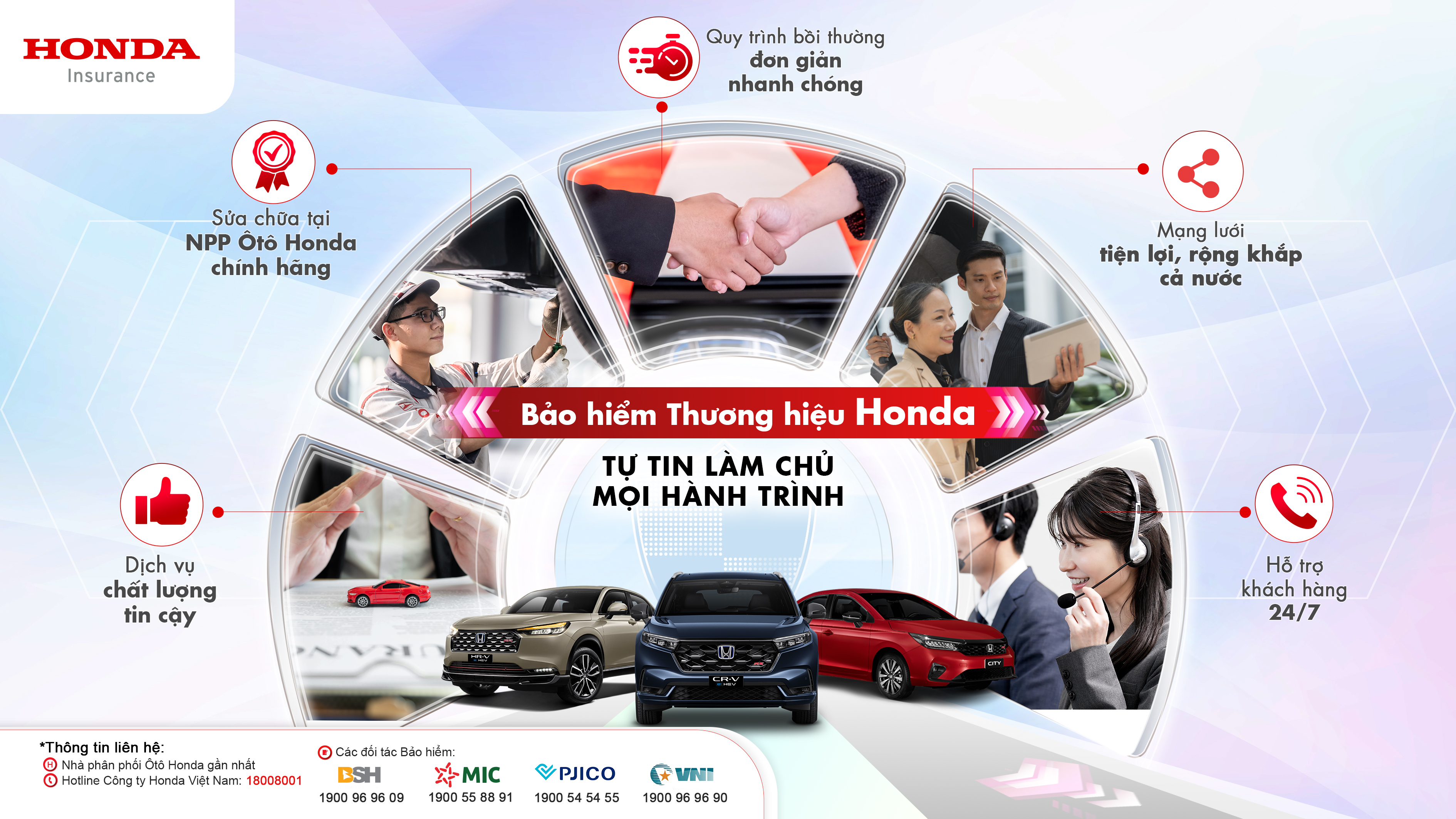 PJICO là một trong những nhà bảo hiểm đồng hành cùng thương hiệu Honda ...